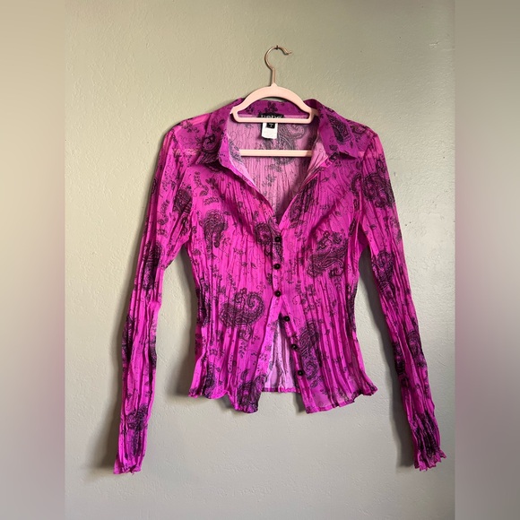 bebe | Tops | Vintage Bebe Button Up | Poshmark